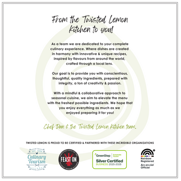 Dinner Menu | Twisted Lemon Restaurant – Twisted Lemon - Restaurant ...