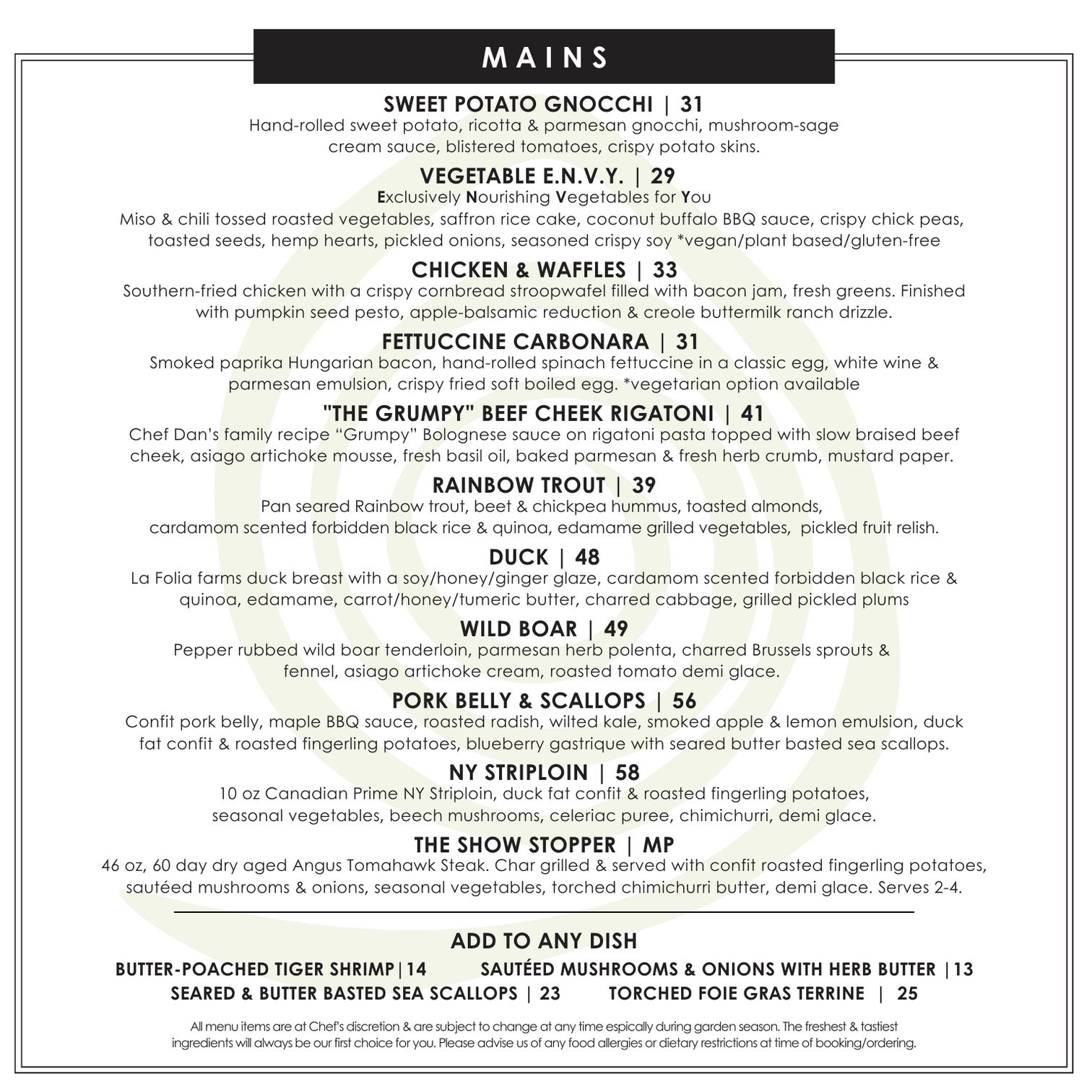 Dinner Menu | Twisted Lemon Restaurant – Twisted Lemon - Restaurant ...