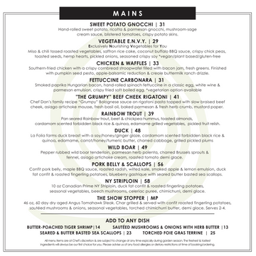 Dinner Menu | Twisted Lemon Restaurant – Twisted Lemon - Restaurant ...