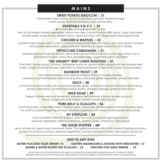 Dinner Menu | Twisted Lemon Restaurant – Twisted Lemon - Restaurant ...